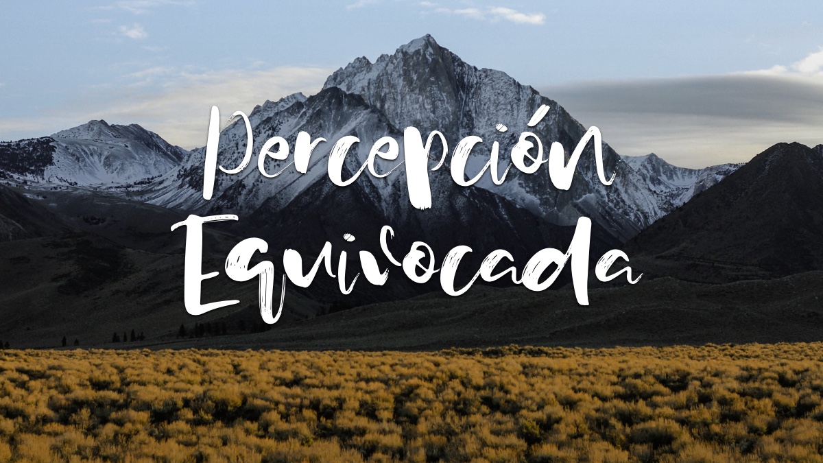 Devocionales Justo a Tiempo - PERCEPCIÓN EQUIVOCADA